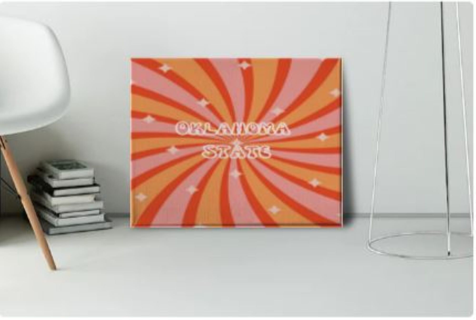 Retro Oklahoma State Print - Digital Download - Etsy