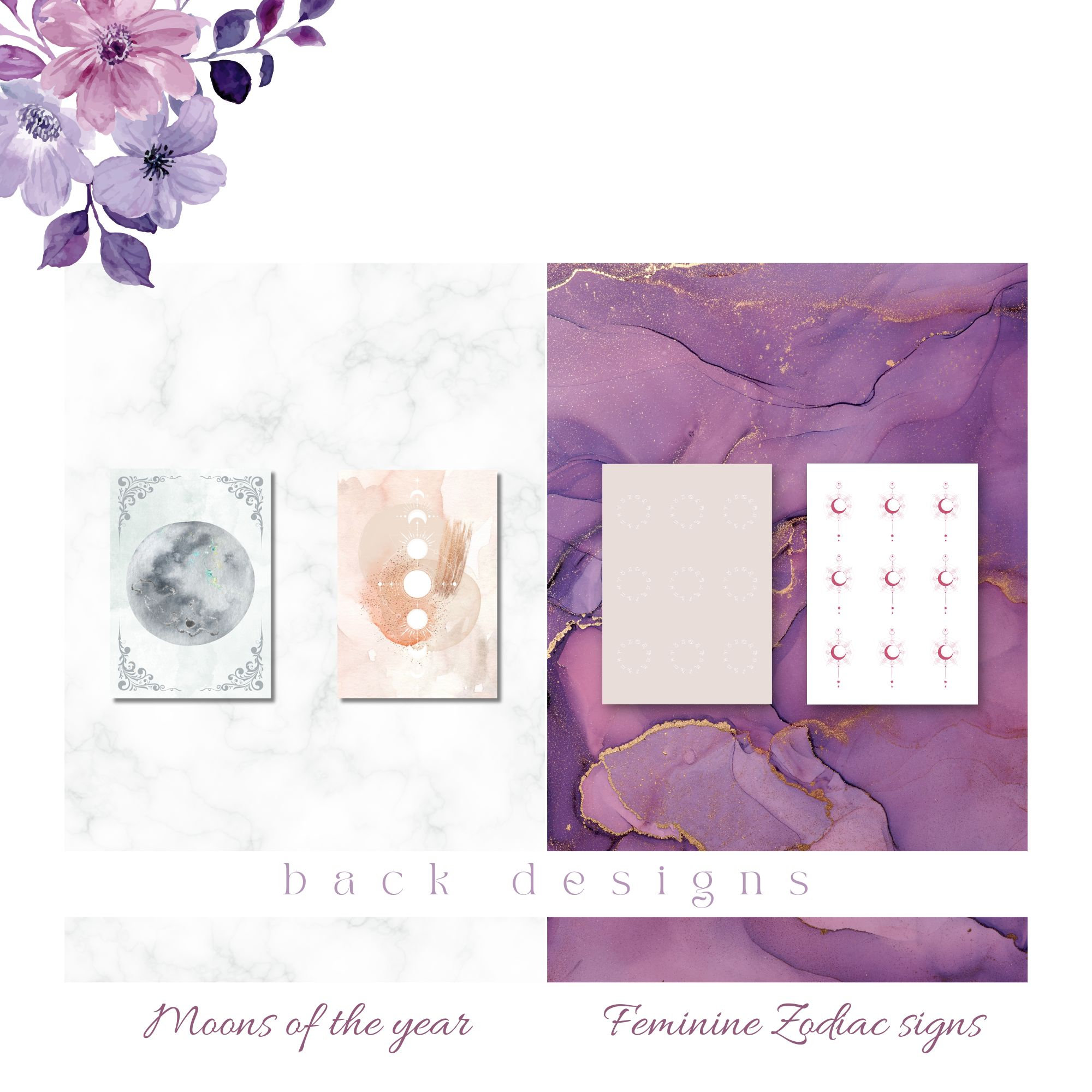 Celestial Magic Oracle Deck Bundle. Zodiac Signs & Lunar Phases ...