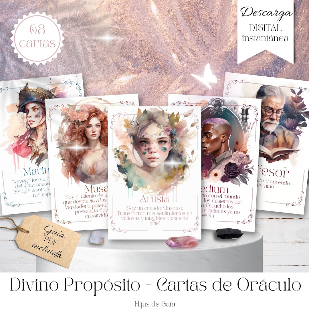 Oráculo 'divino Propósito', Cartas De Oráculo En Español Con Guía En ...