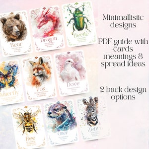 Spirit Animals Oracle Deck. 77 Cards. Printable and DIY Oracle. Beginner-friendly Oracle Cards ...