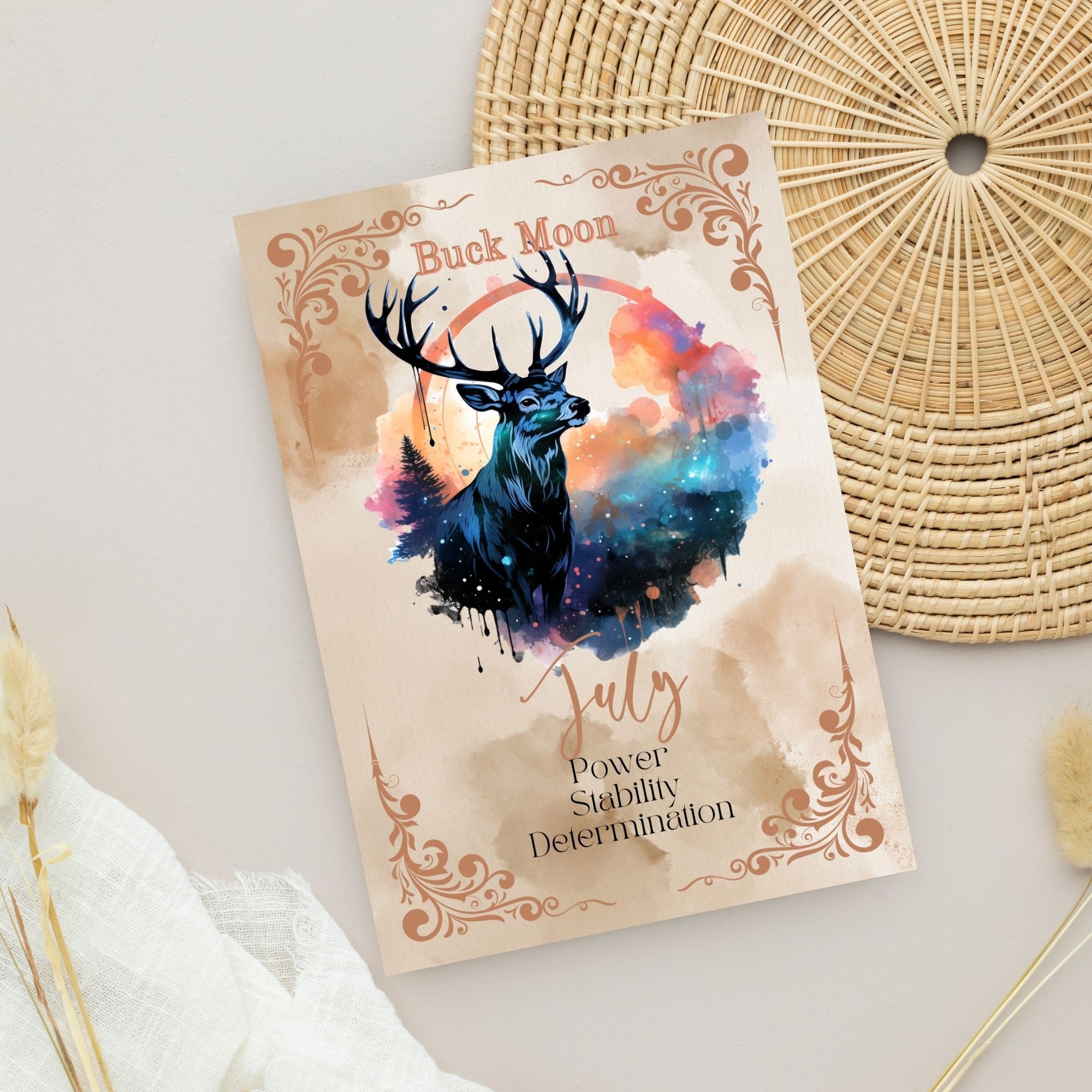 Lunar Phases Oracle Cards 'moons of the Year' - Etsy