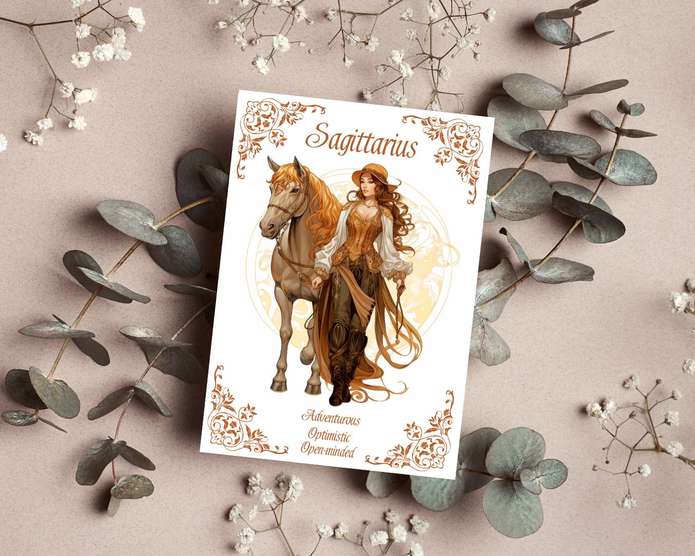 Printable Oracle Cards: Female Zodiac Signs Deck. DIY Tarot. - Etsy