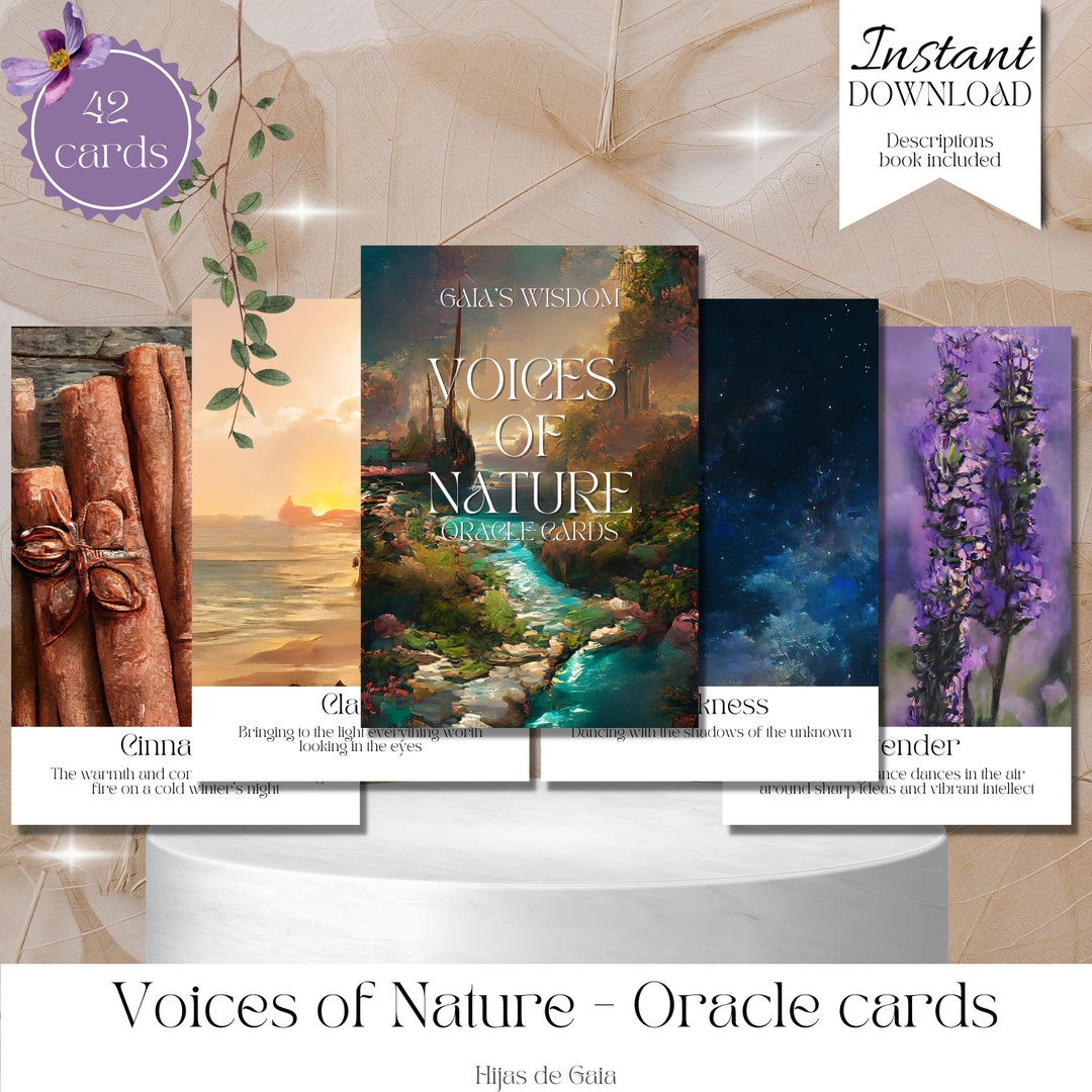 DIY and Printable Oracle Deck: Voices of Nature. Instant PDF Download ...