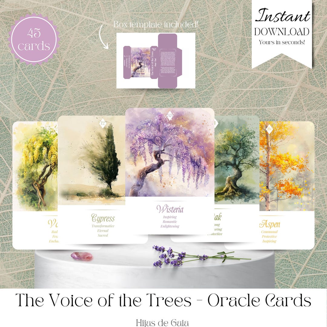 The Voices of the Trees - Tree Oracle Cards | Ancient Wisdom & Forest ...