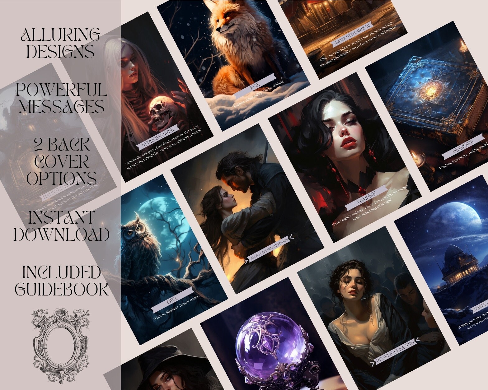 Path of Shadows Oracle Cards - Deep Shadow Work & Healing | 55 Cards ...
