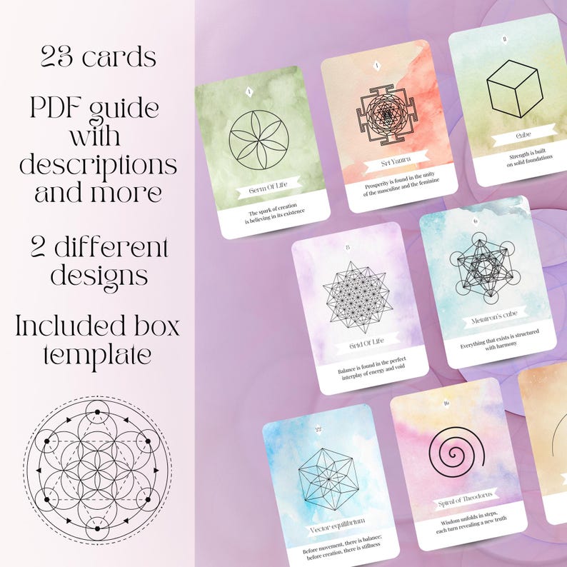 Sacred Geometry Oracle - 23 Ancient Symbols for Spiritual Awakening ...