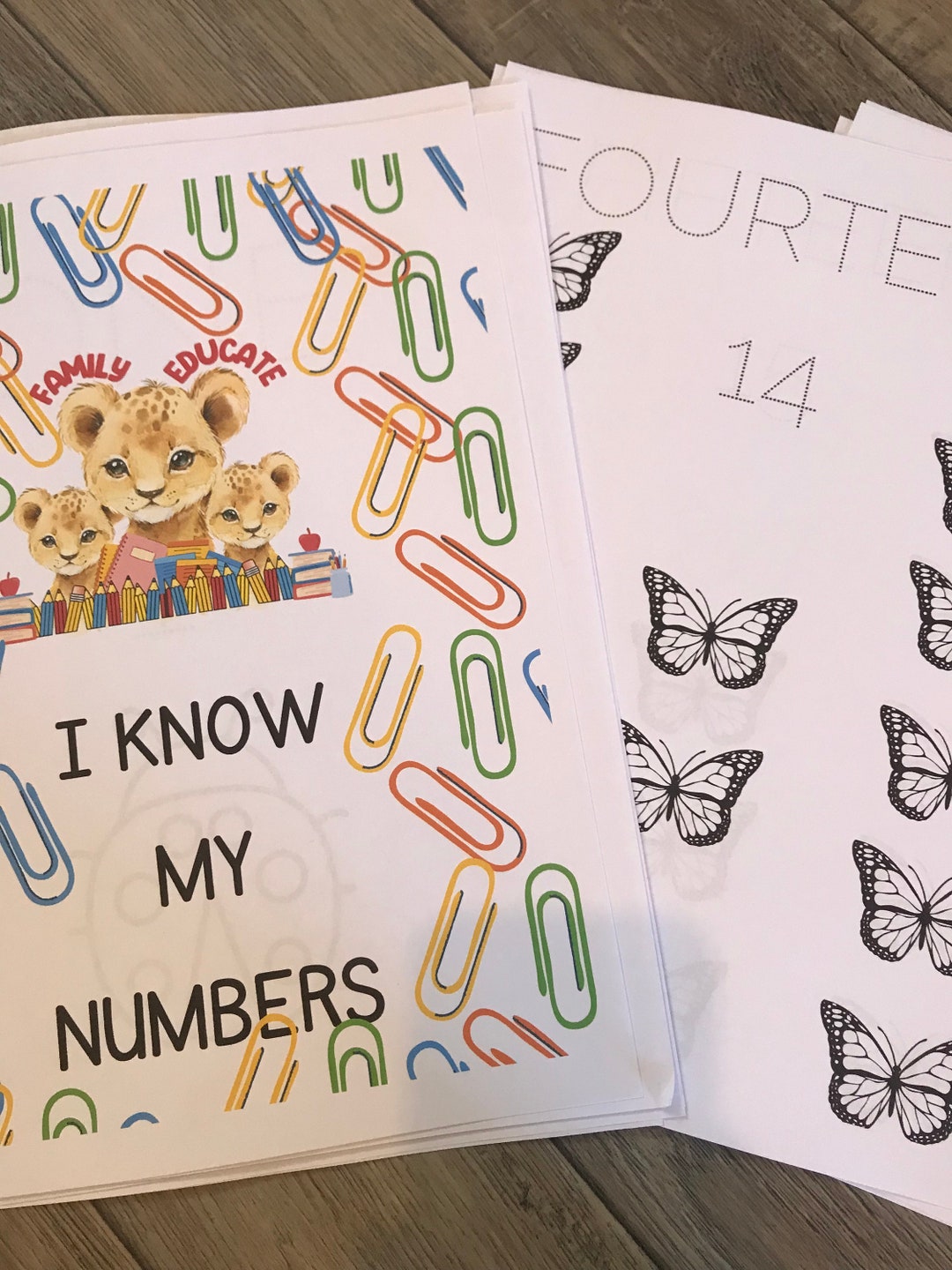 1 20 Number Learning Printable - Etsy