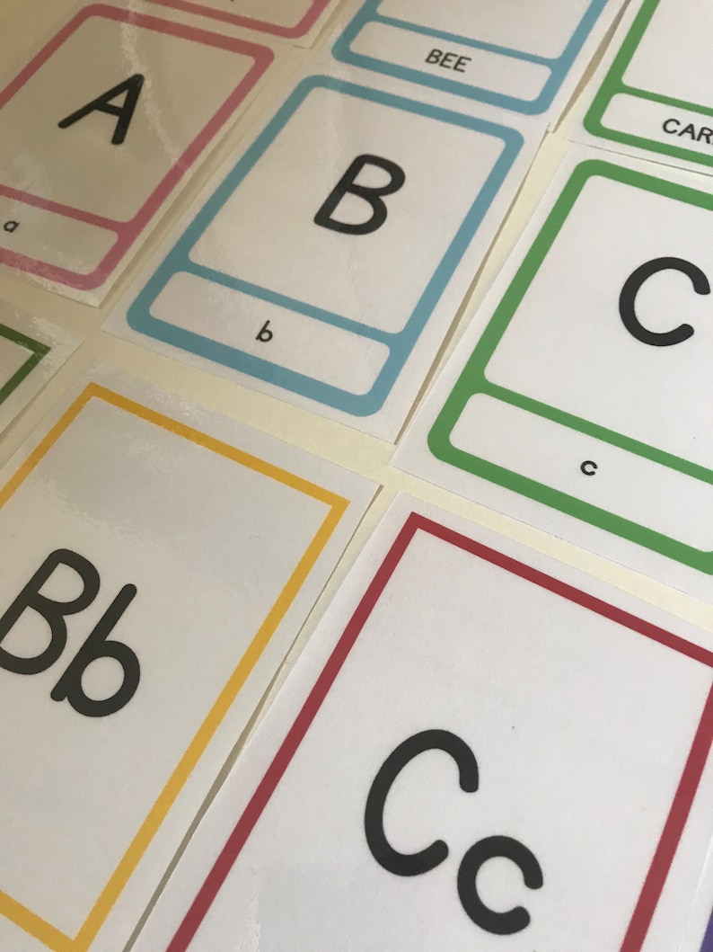 Set of Flashcards Senses, Letters, Numbers, 2d and 3D Shapes, Colours ...