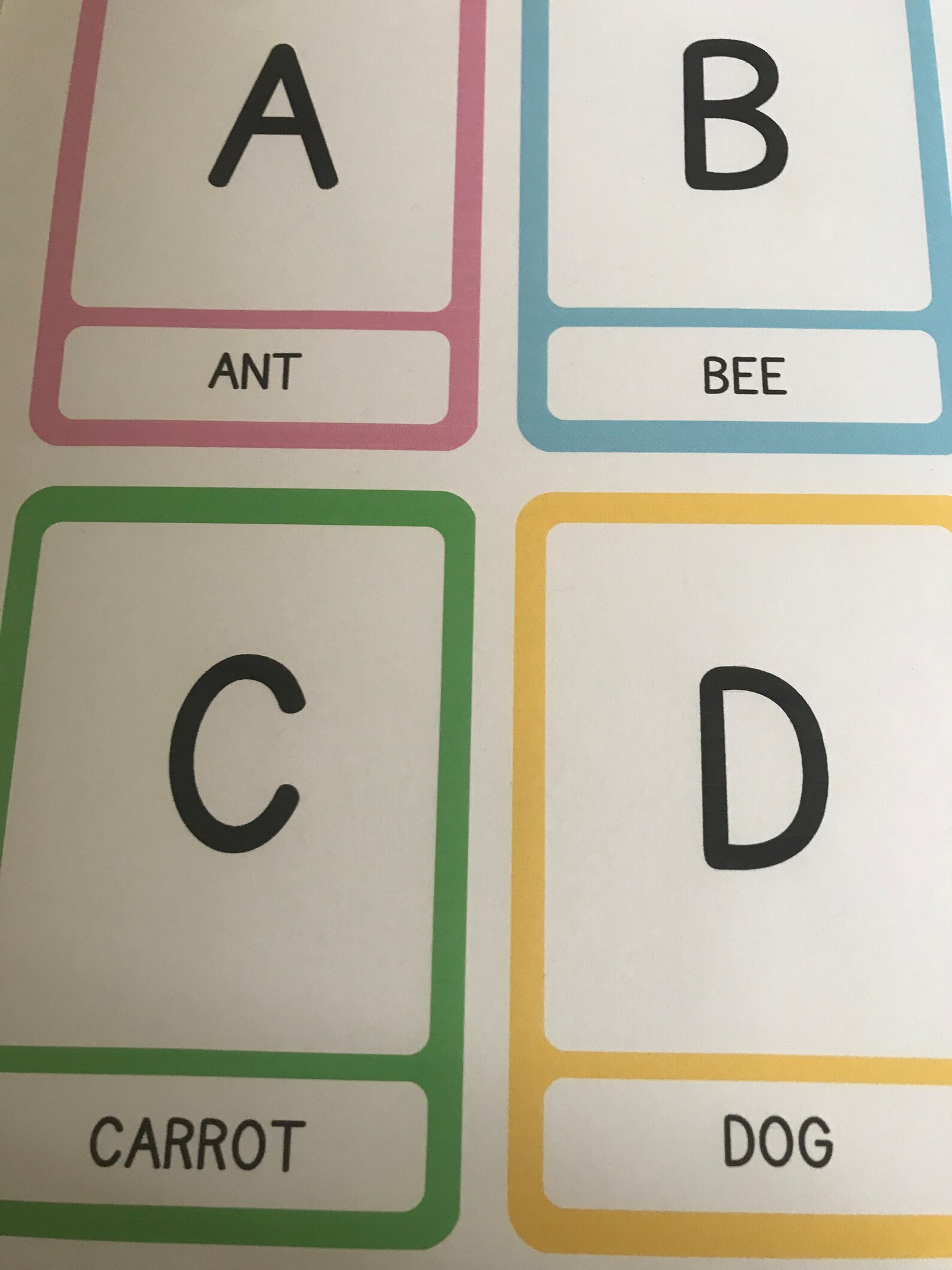 Set of Flashcards Senses, Letters, Numbers, 2d and 3D Shapes, Colours ...