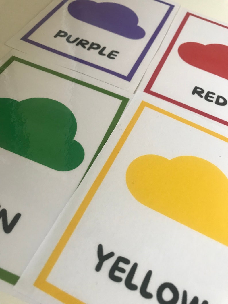 Set of Flashcards Senses, Letters, Numbers, 2d and 3D Shapes, Colours ...