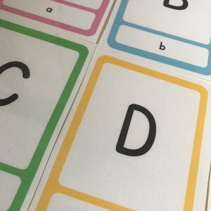 Set of Flashcards Senses, Letters, Numbers, 2d and 3D Shapes, Colours ...