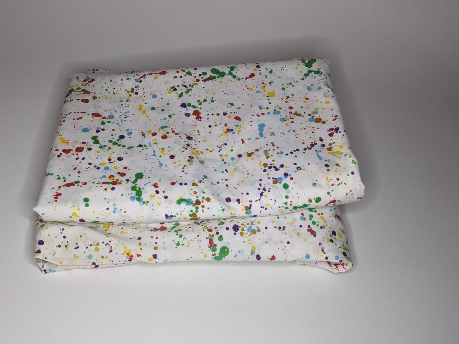 Vintage Martex Splatter Paint Twin Sheet Set Two Piece - Etsy