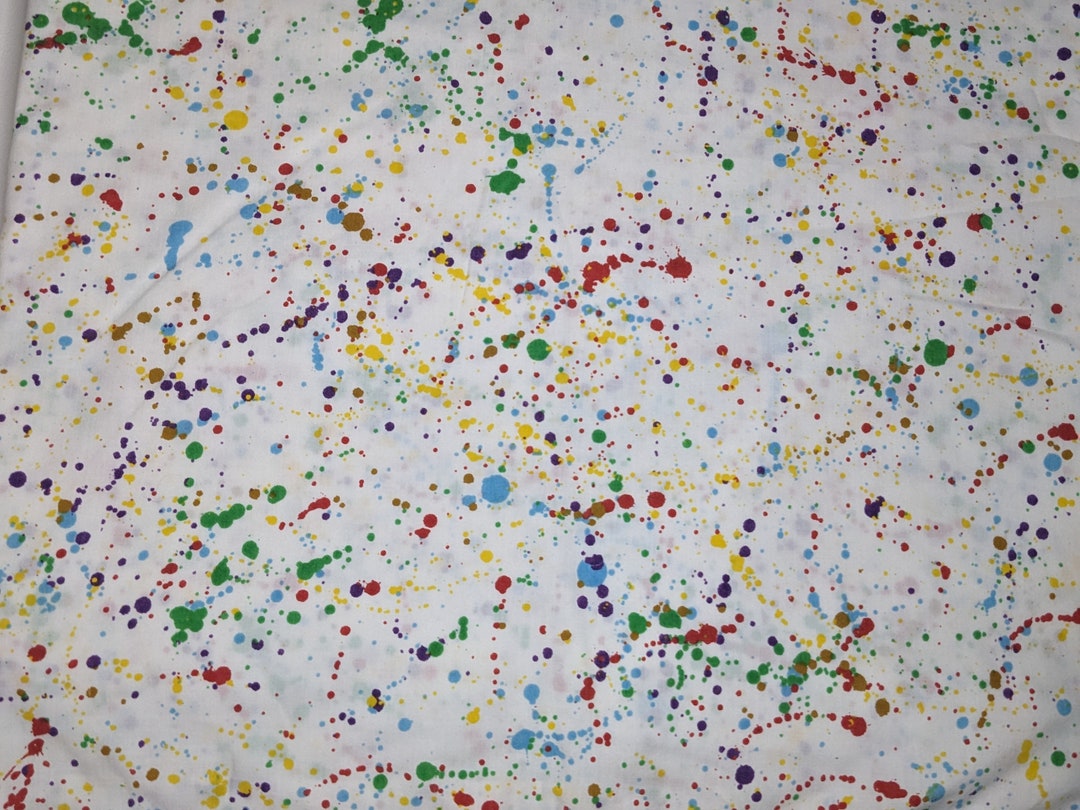 Vintage Martex Splatter Paint Twin Sheet Set Two Piece - Etsy