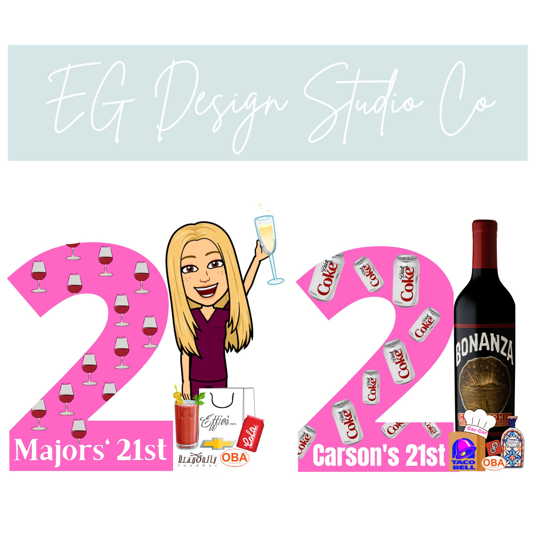 21st Birthday Sign - CUSTOM - Etsy
