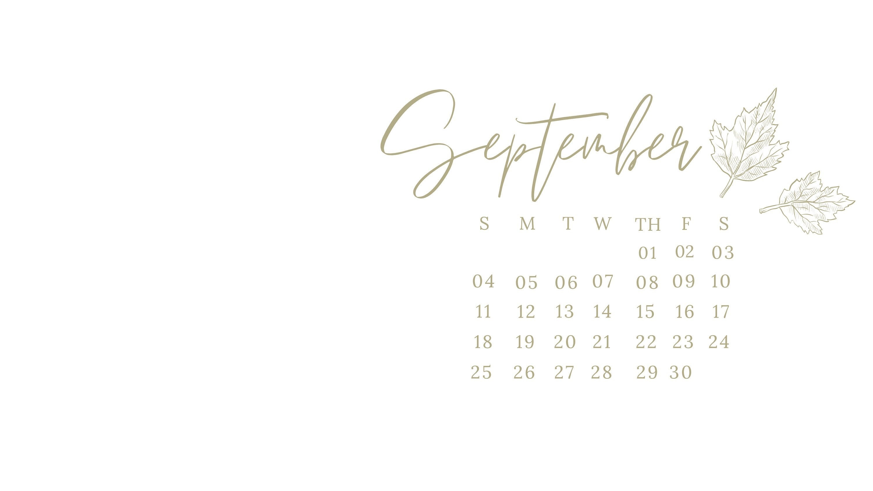 September Desktop Wallpaper - Etsy