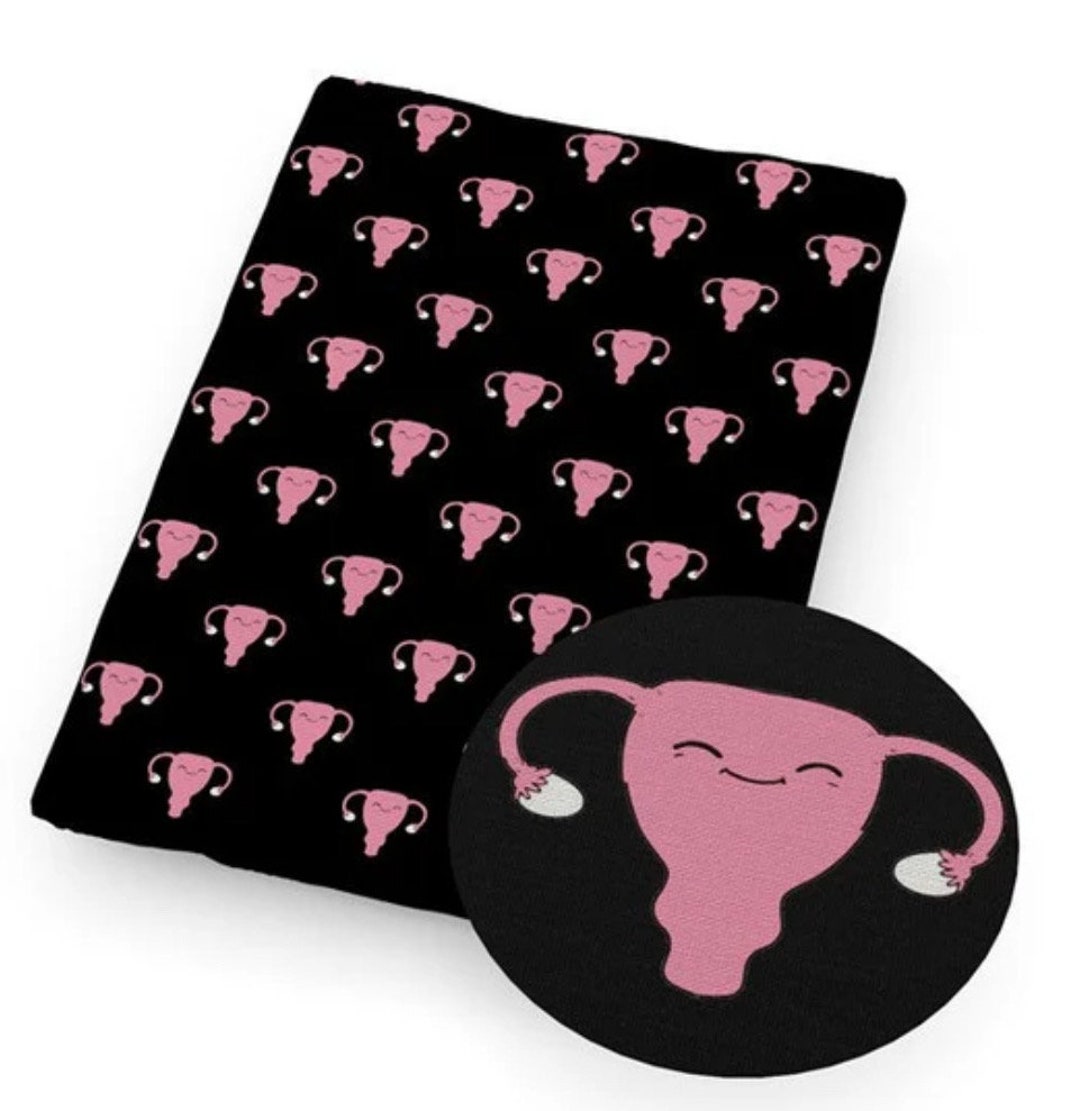 Uterus Fabric Nurse Design Fabric Medical 100% Cotton Fabric Quilting ...