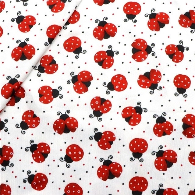 Lady Bug Fabric, Half A Yard, 100% Cotton Fabric, Quilting Cotton - Etsy