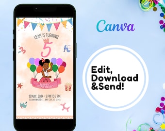 Printable Birthday Invitation Gracie's Corner Birthday - Etsy