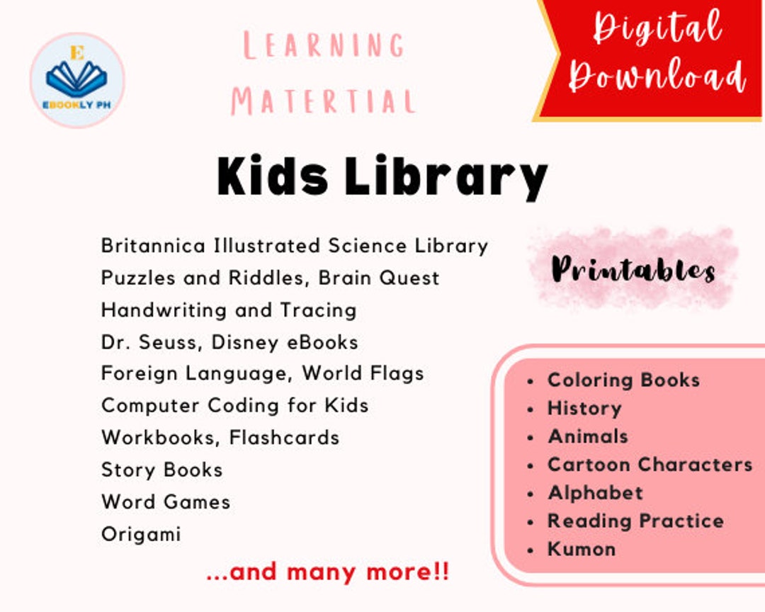 Kids Learning Materials Ebook Bundle Kids Printables Alphabet Kumon ...