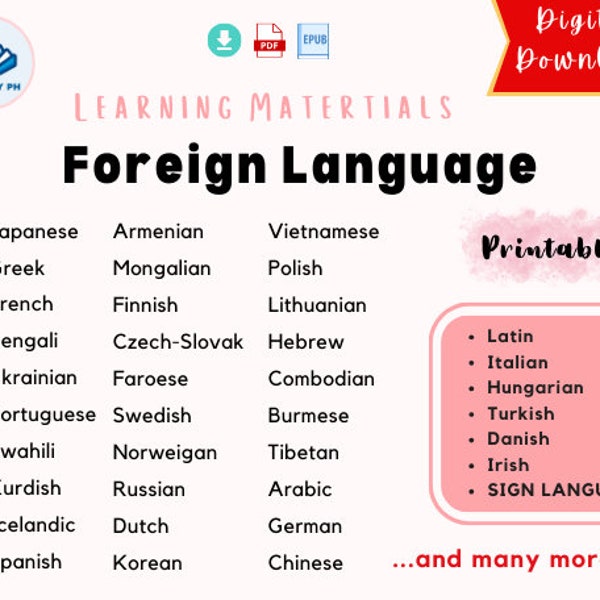 Language Learning - Etsy