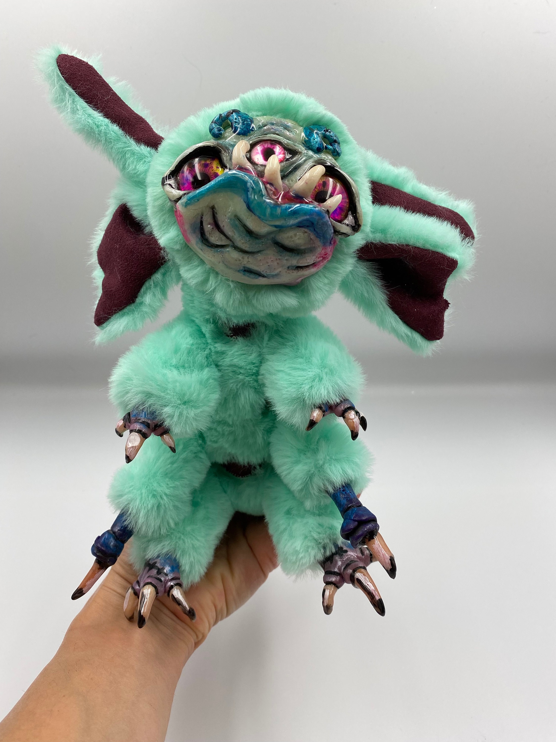 Blue Monster Alien Fantasy Magical Doll Creature Ooak Toy - Etsy
