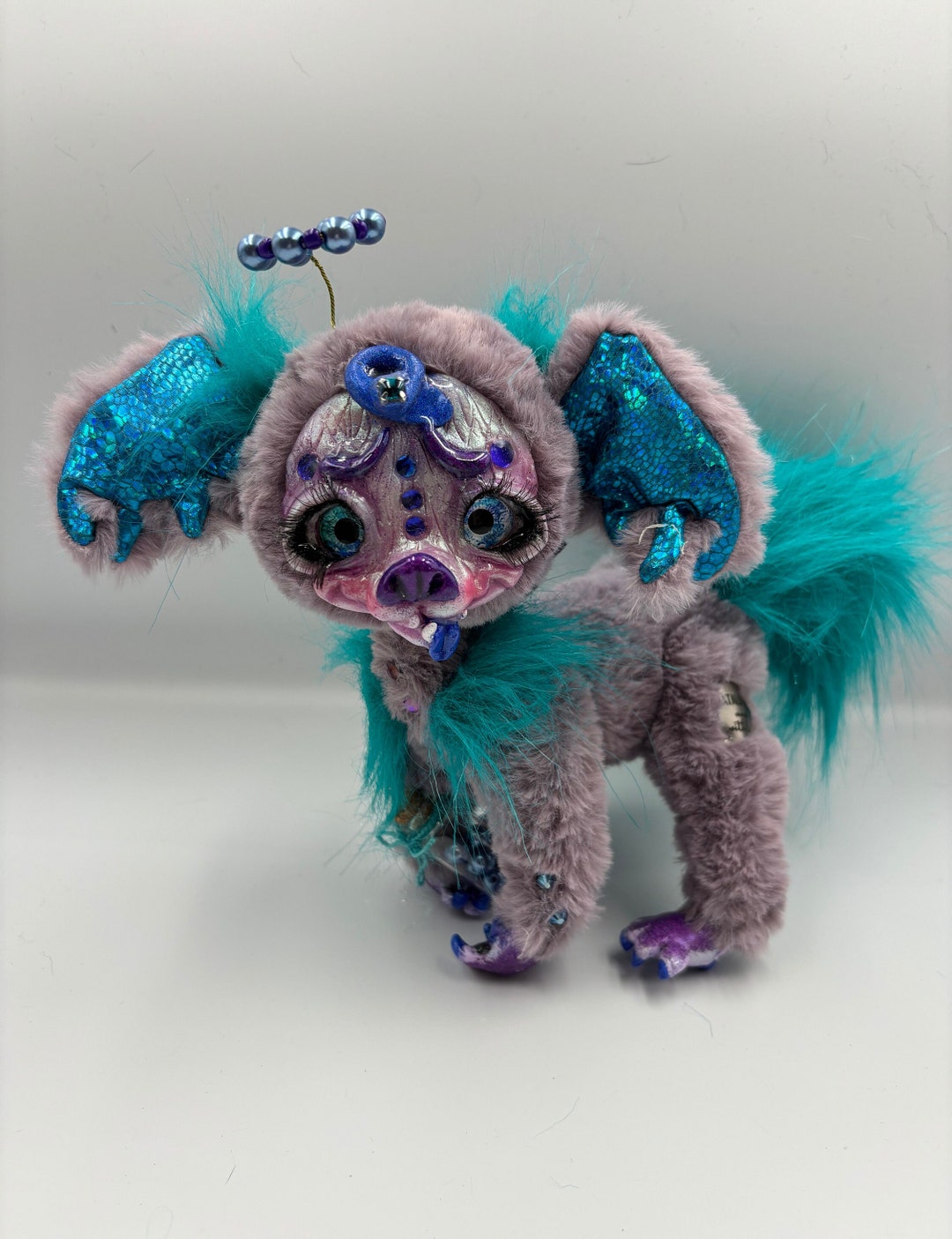 Monster Alien Dragon Fantasy Magical Doll Creature Ooak Toy Plush ...