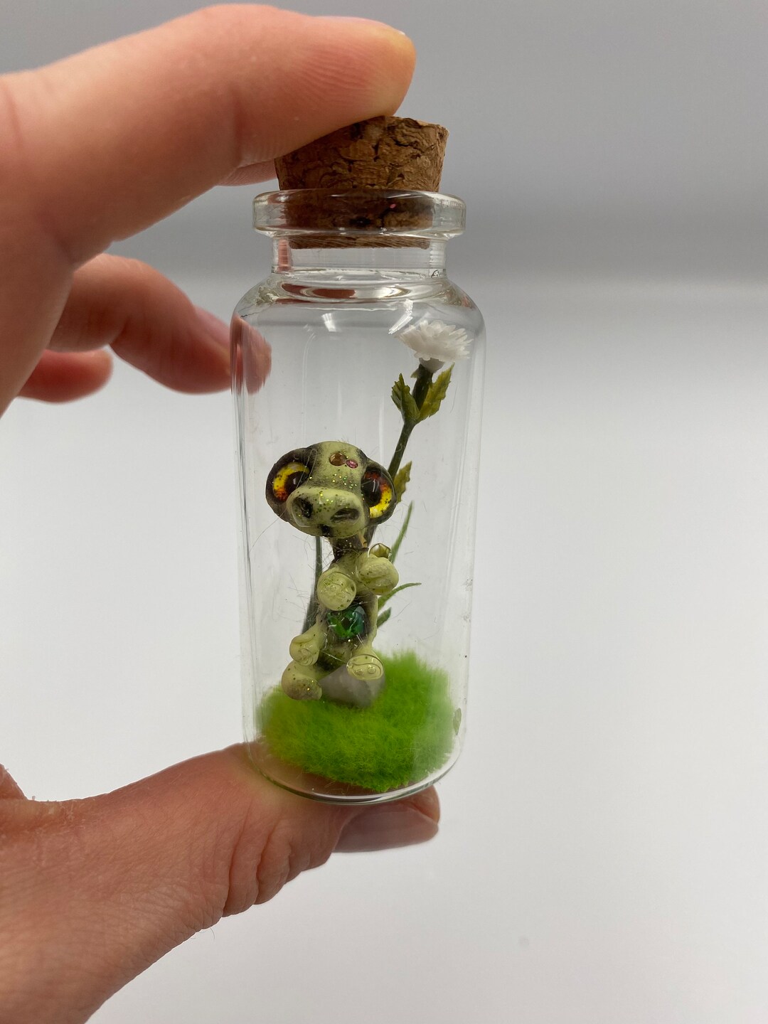 Lizard in a Bottle, Ooak Doll, Creature, Collectible, Small Animal - Etsy