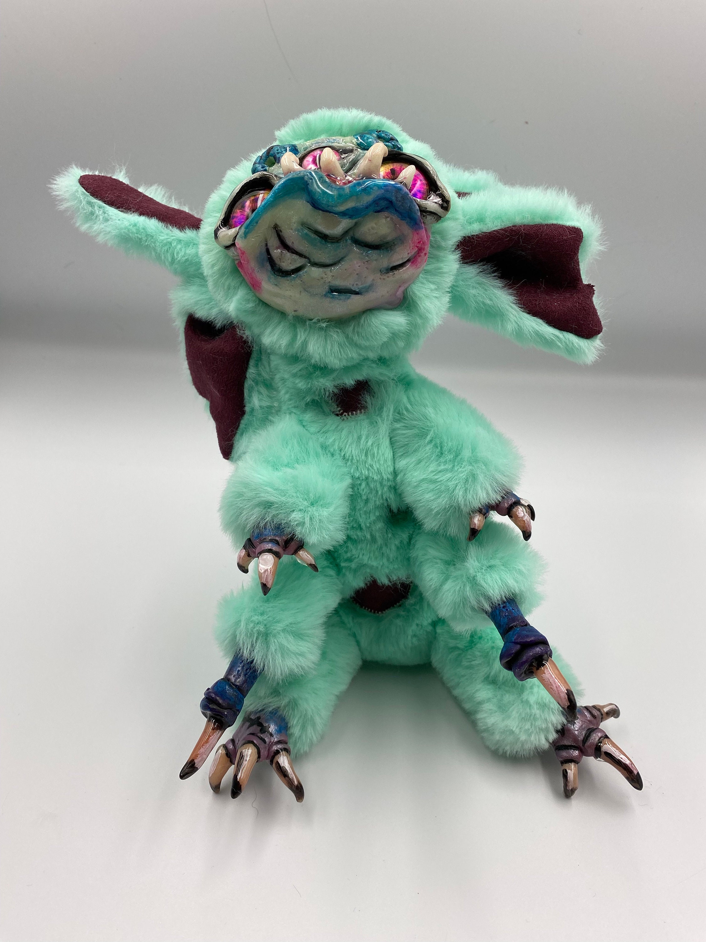 Blue Monster Alien Fantasy Magical Doll Creature Ooak Toy - Etsy