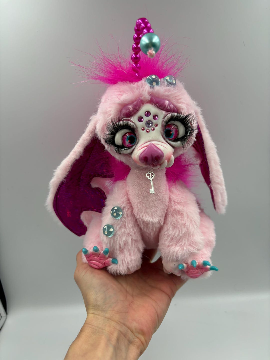 Alien Monster Fantasy Magical Doll Creature Ooak Toy Plush Animals Art ...