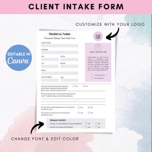 PMU Forms- Editable Permanent Makeup Consents, Microblading Forms, Lip ...