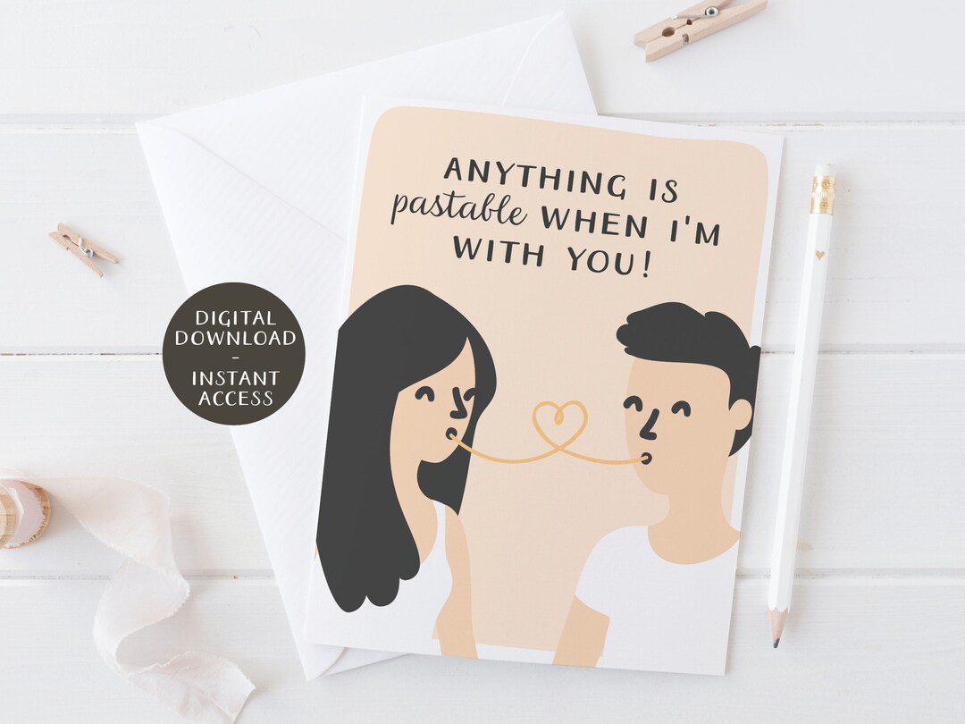 DIY Printable Greeting Card – A2 and A7 Size – Anything is Pastable ...