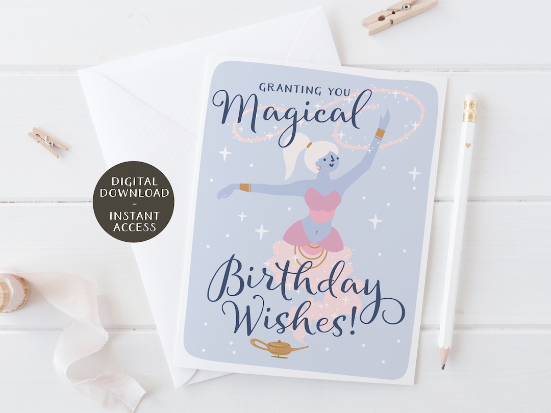 DIY Printable Greeting Card A2 and A7 Size Granting You Magical ...