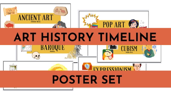 Art History Timeline Poster Set - Etsy