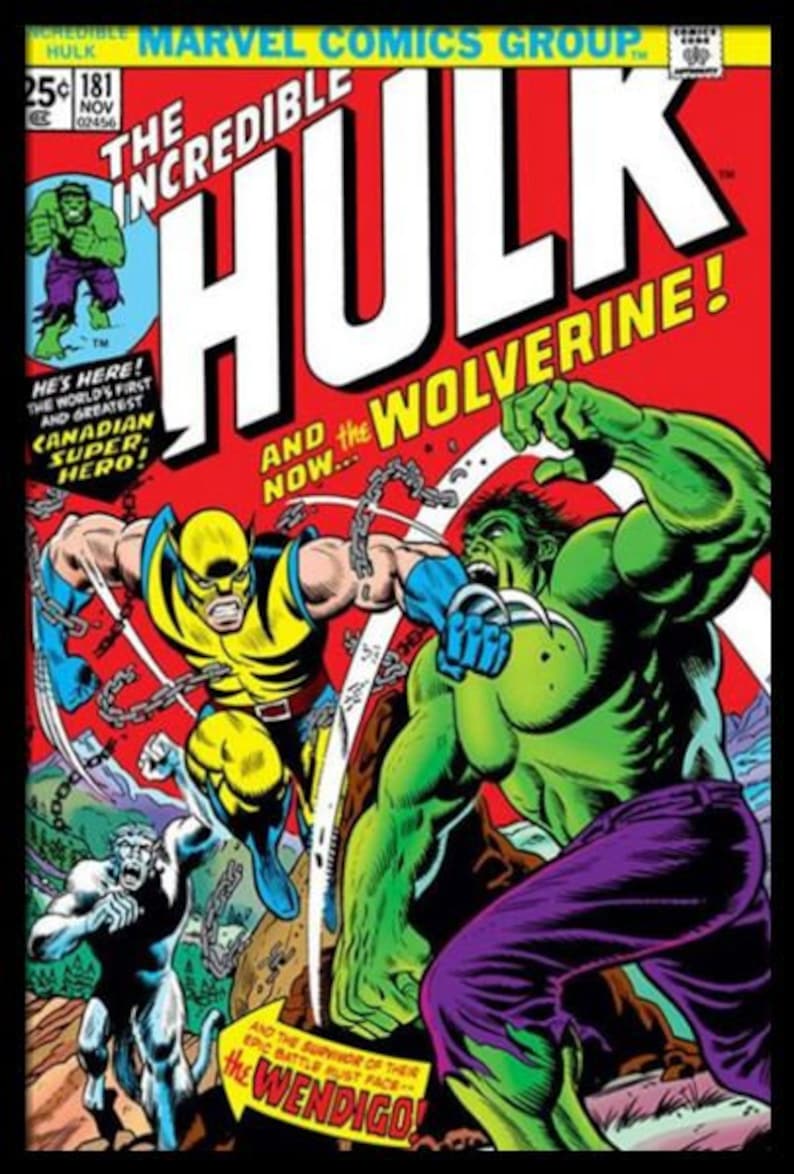 Hulk VS Wolverine Poster - Etsy