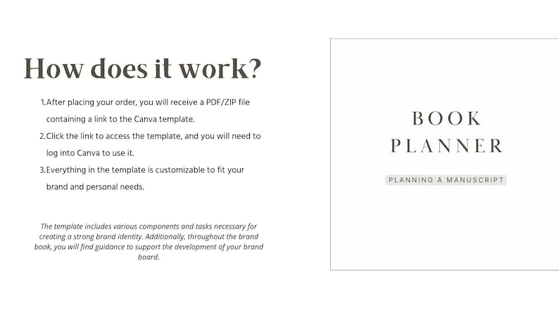 BOOK MANUSCRIPT PLANNER for Planning Storyline, Characters, Chapters ...