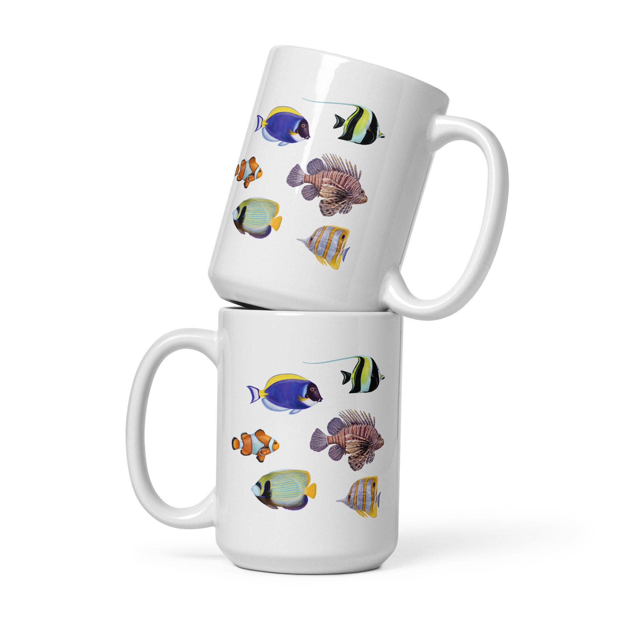 Saltwater Fish Mug Coffee Print Decor Fishing Salt Water Fisherman Gift ...
