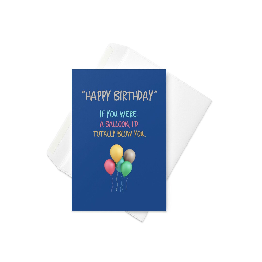 Dirty Birthday Card for Husband XXX Sexual Innuendo Raunchy Adult Humor ...