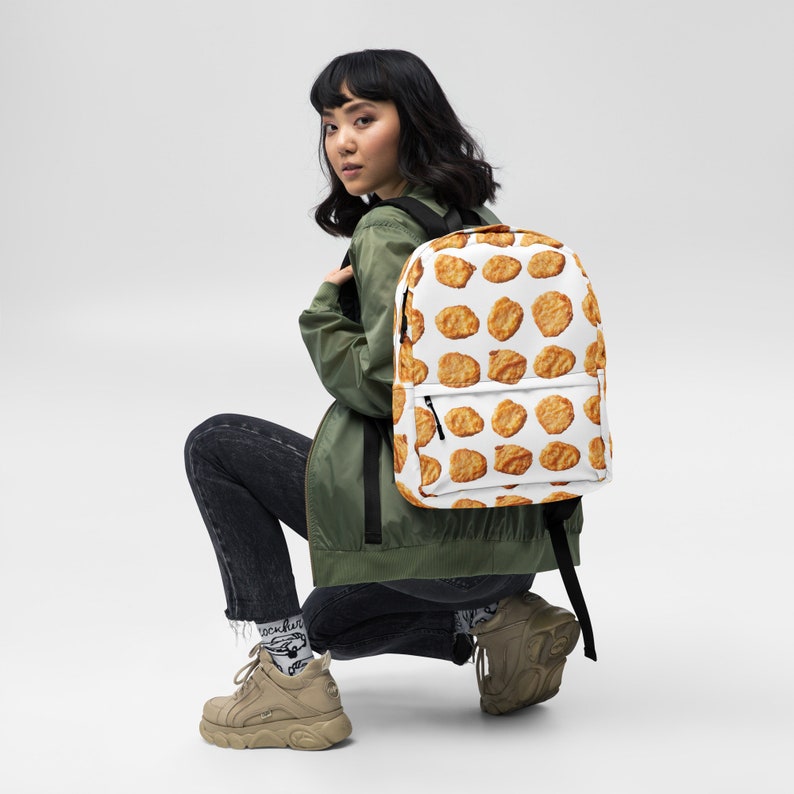 Chicken Nuggets Backpack Gift Cute Cool Bag Nuggies Food Funny - Etsy