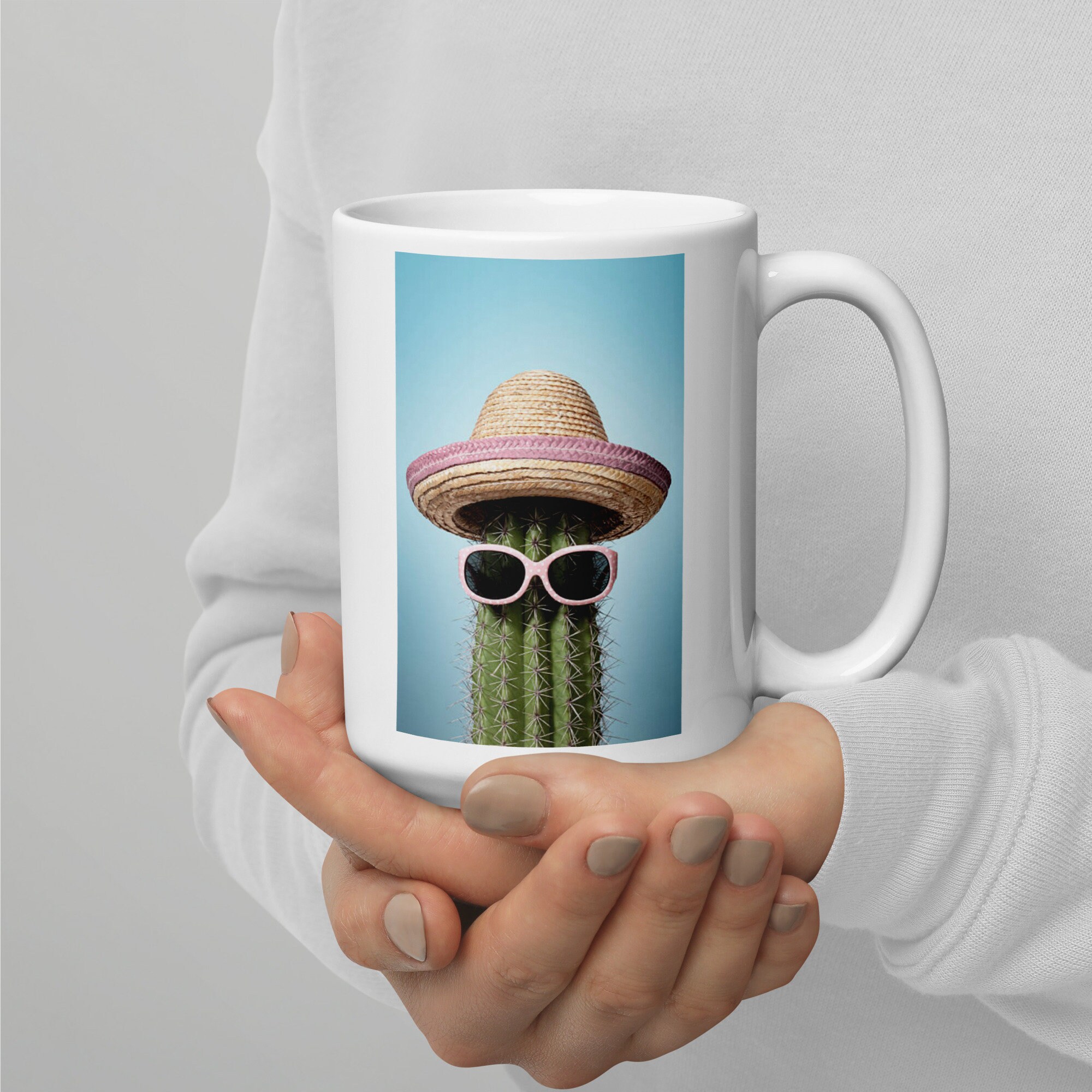 Cactus Mug Coffee Cacti Cute Lover Gift Cup Funny Desert for Her ...