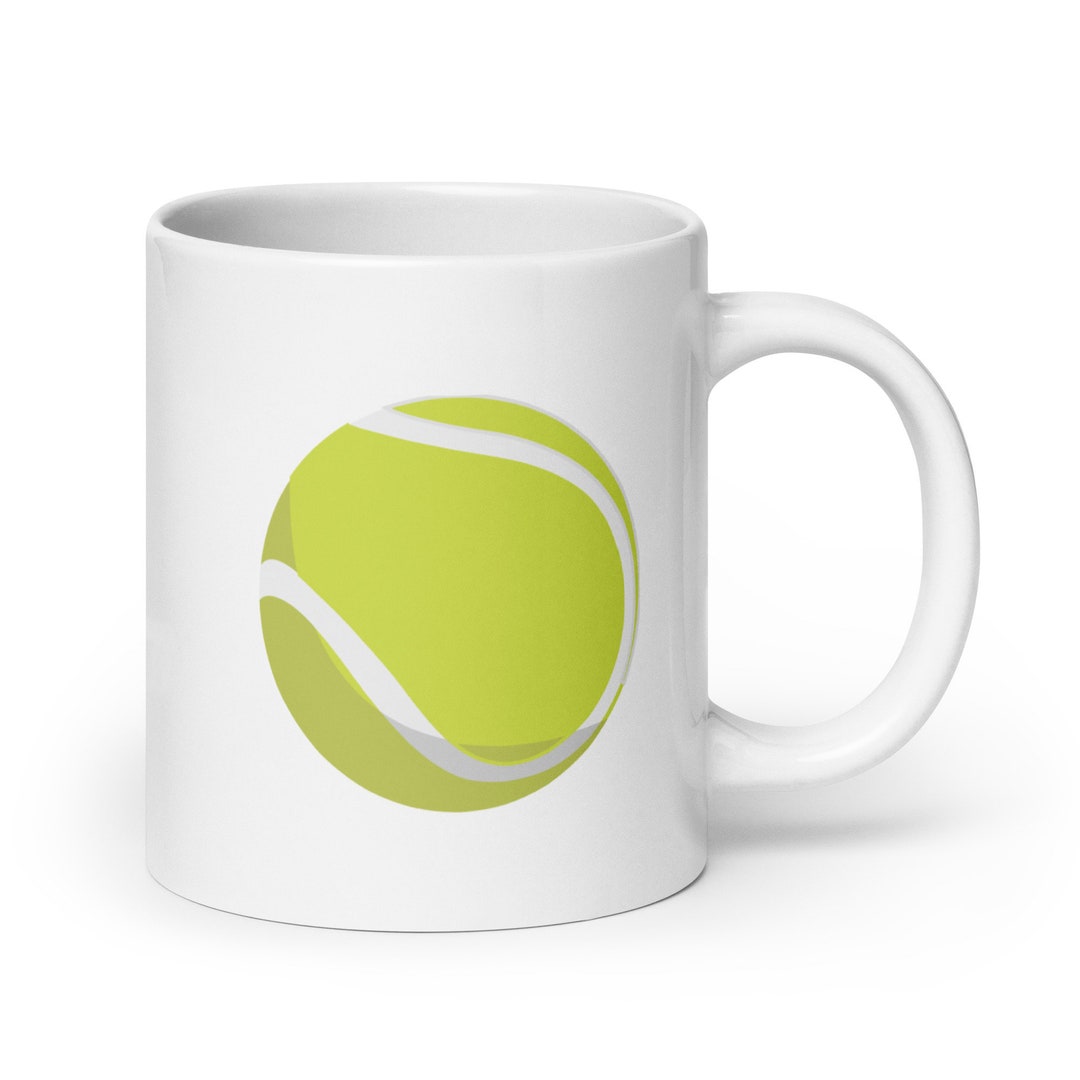 Tennis Ball Coffee Mug Gift Player Lover Coach Funny Sports Cup Ceramic ...