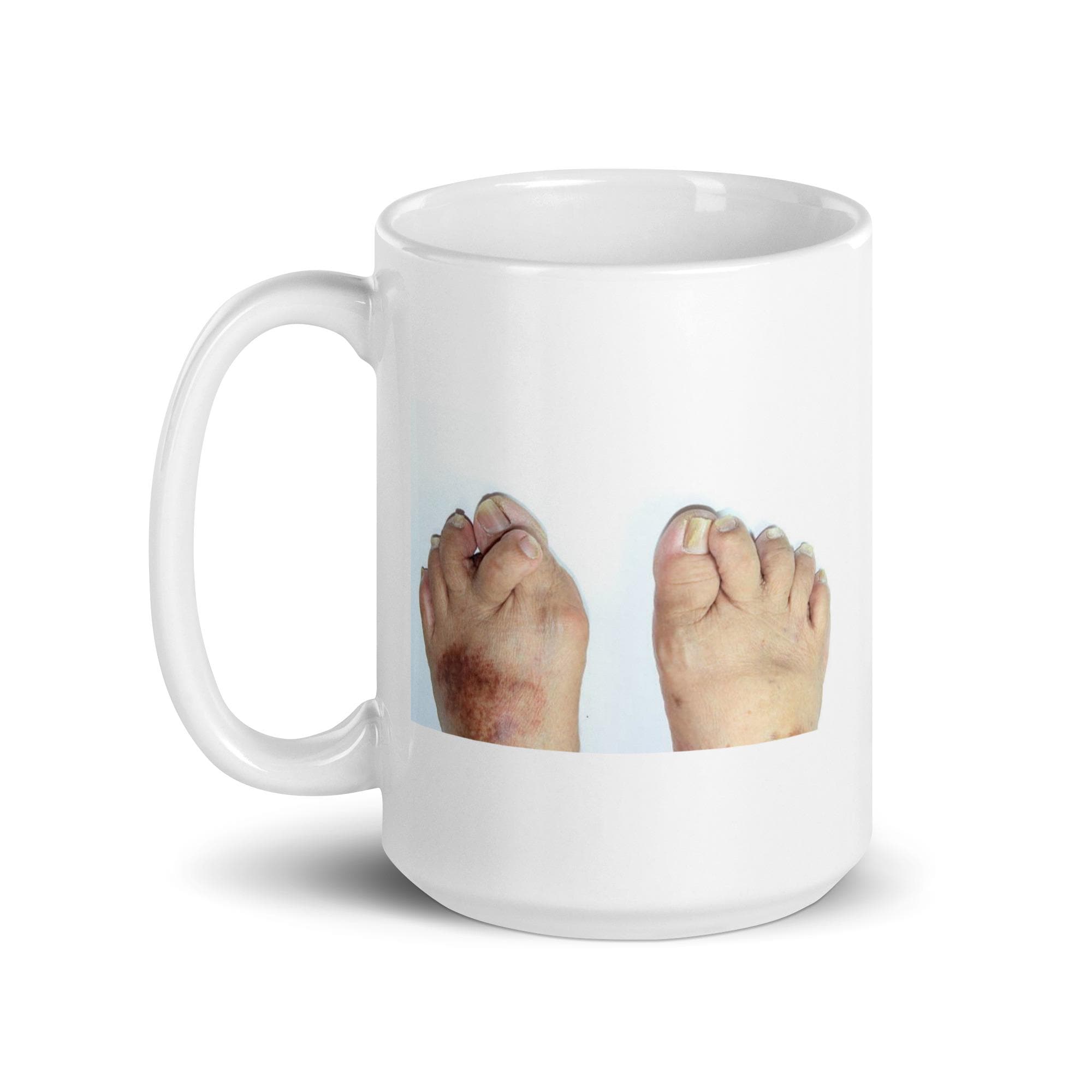 Ugly Feet Mug Coffee Funny Gag Pretty Ceramic Gift Foot for Her Him ...