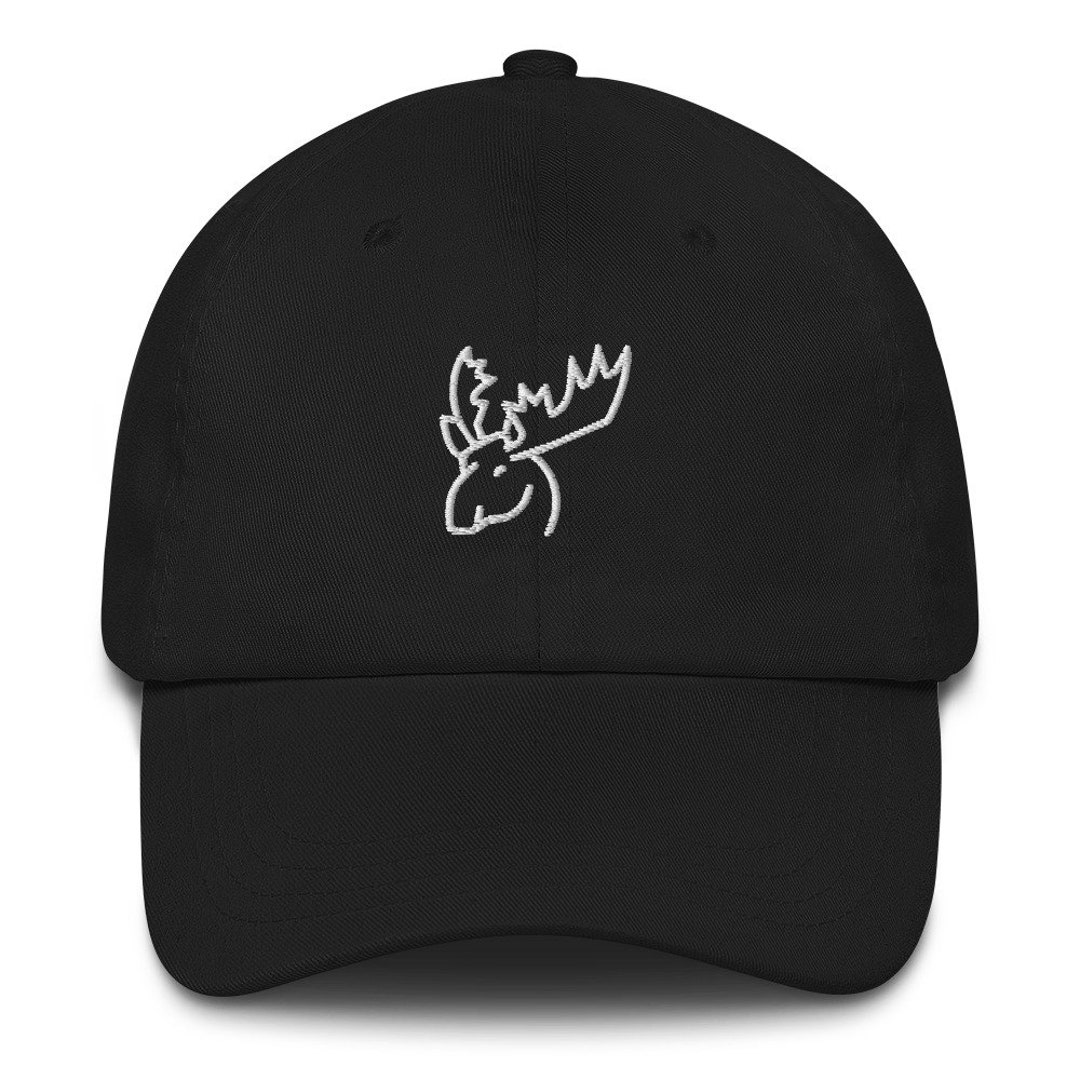 Embroidered Moose Hat Baseball Cap Wildlife Dad Gifts Hunting Animal ...