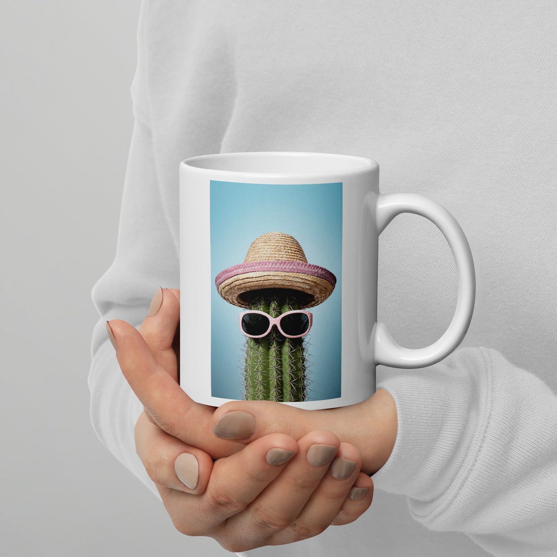 Cactus Mug Coffee Cacti Cute Lover Gift Cup Funny Desert for Her ...