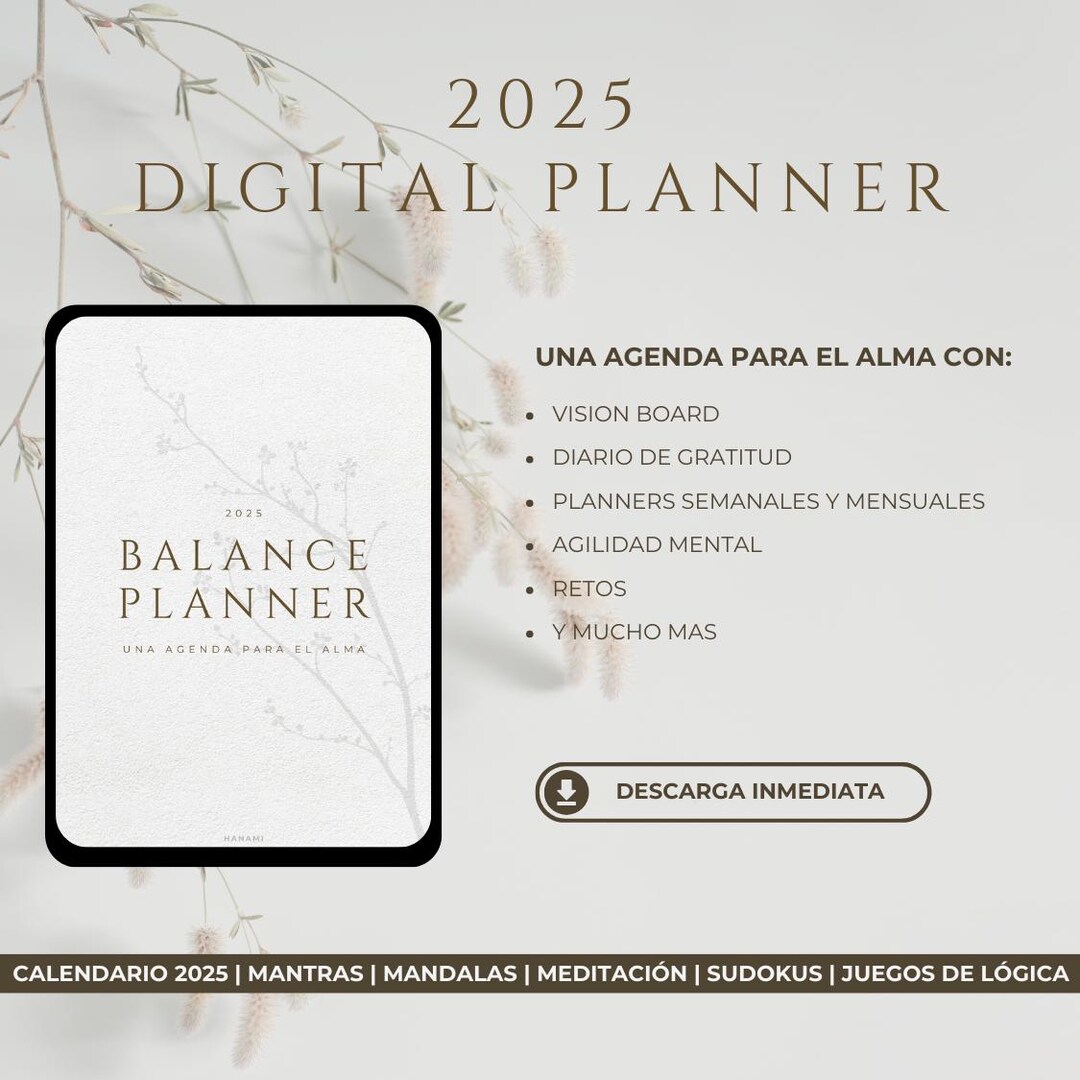 BALANCE PLANNER 2025: an Agenda for the Soul - Etsy