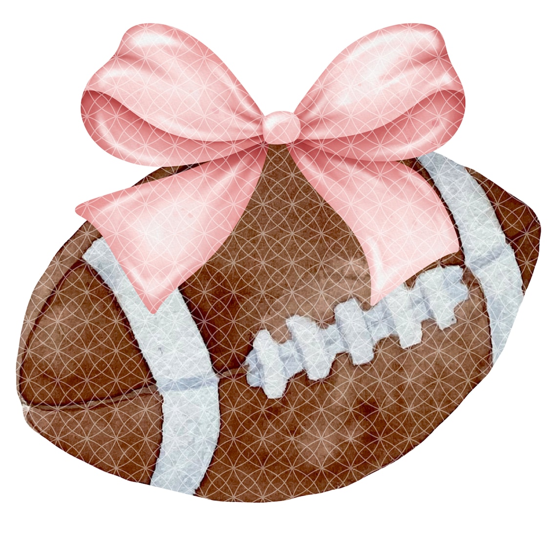 Football Pink Bow Sports Flag Football Flag Football PNG Digital ...