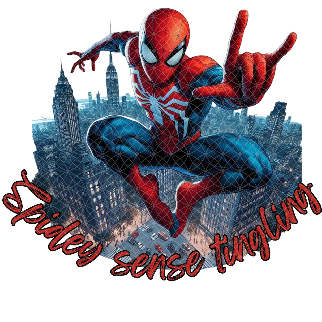 Spidey Sense Tingling Spiderman Marvel PNG Digital Download Superhero ...