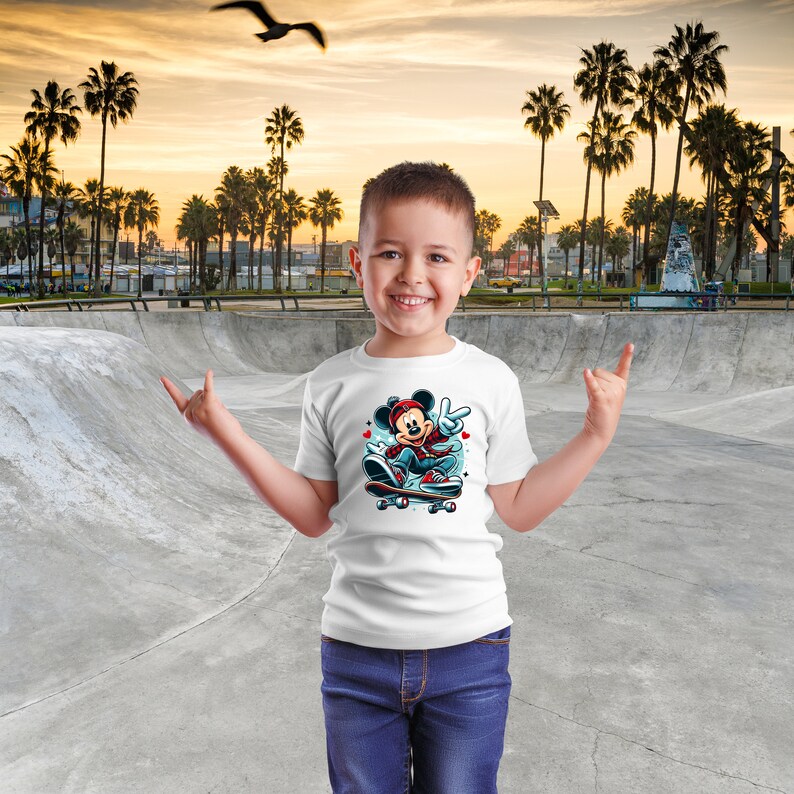 Skateboarding Mickey Mouse Digital Download PNG Sublimination - Etsy