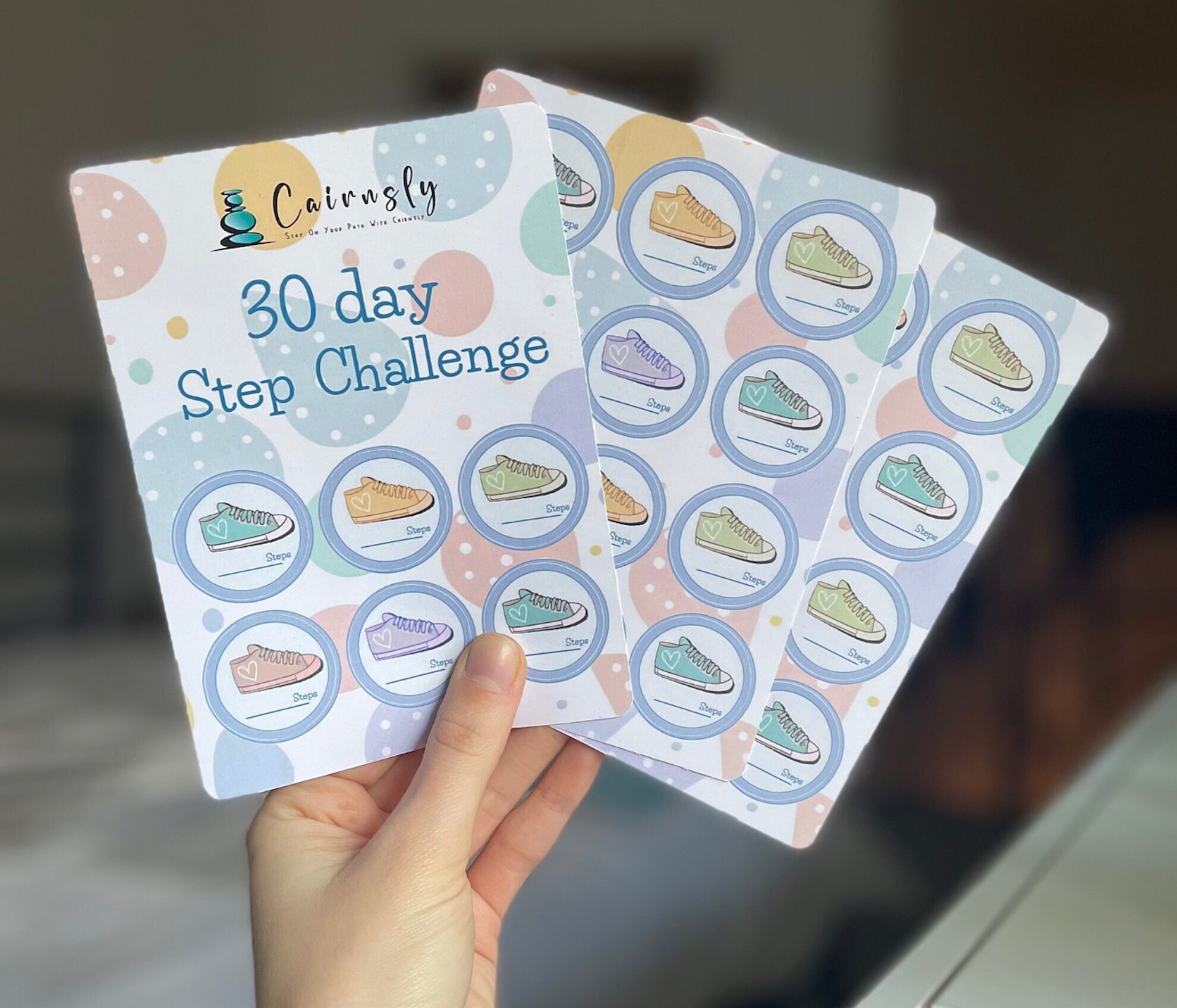 30 Day Step Challenge | Step Tracker Printable, Daily Step Record ...