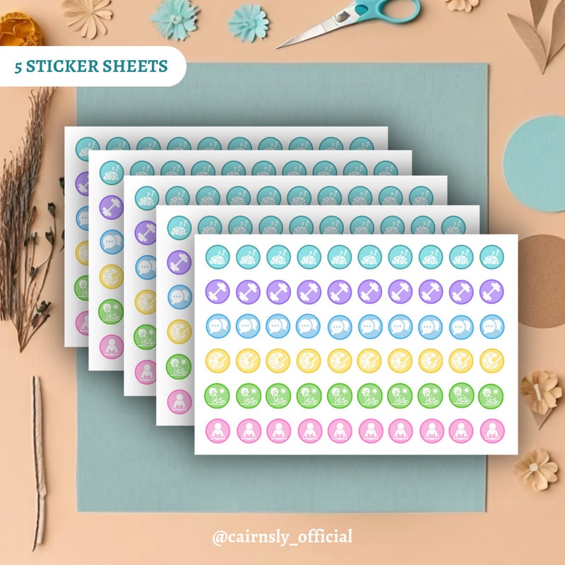 Habit Tracker Stickers - Etsy