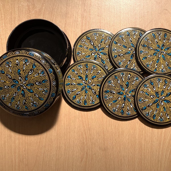 Lacquer Coasters - Etsy